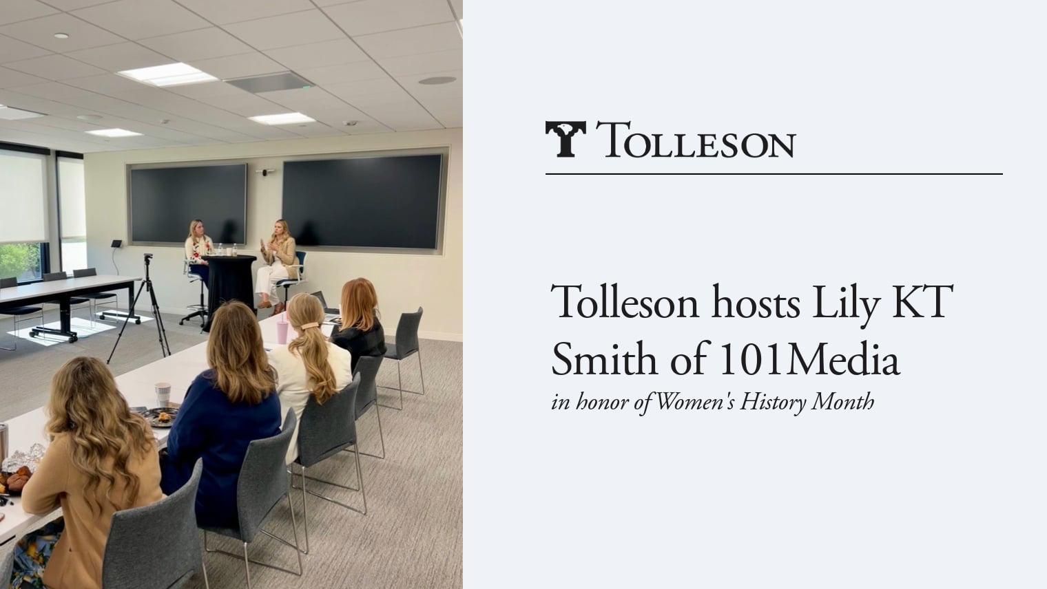 Tolleson Hosts Entrepreneur and 101Media’s Lily KT Smith in Honor of ...